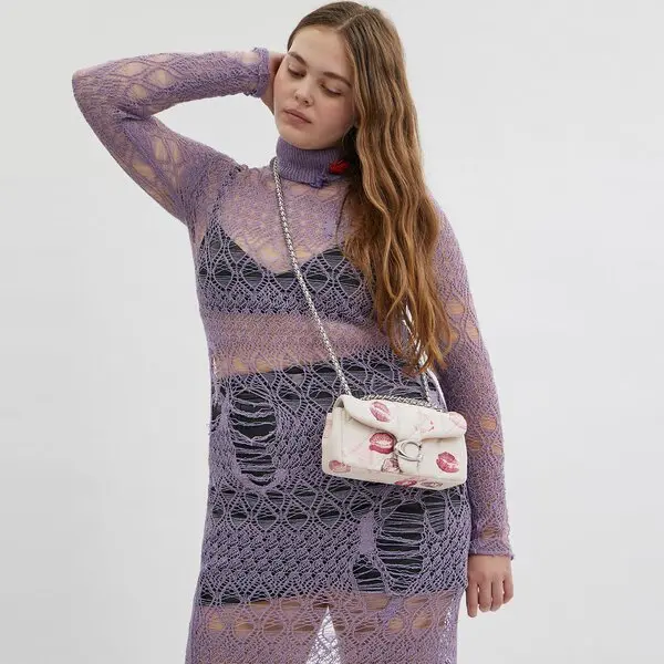 COACH Tabby Shoulder Bag 20 With Quilting And Lip Print