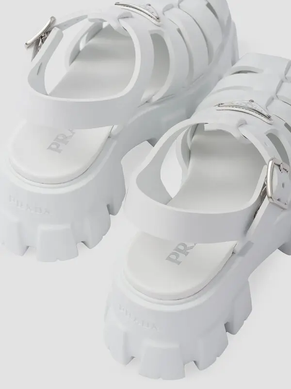 Prada Foam Rubber Sandals - White