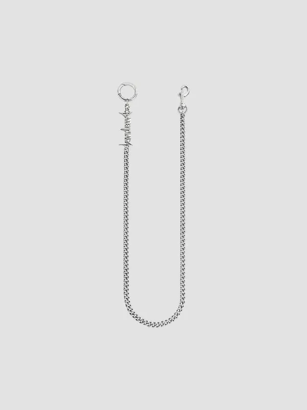 Balenciaga Typo Metal Trouser Chain - Silver
