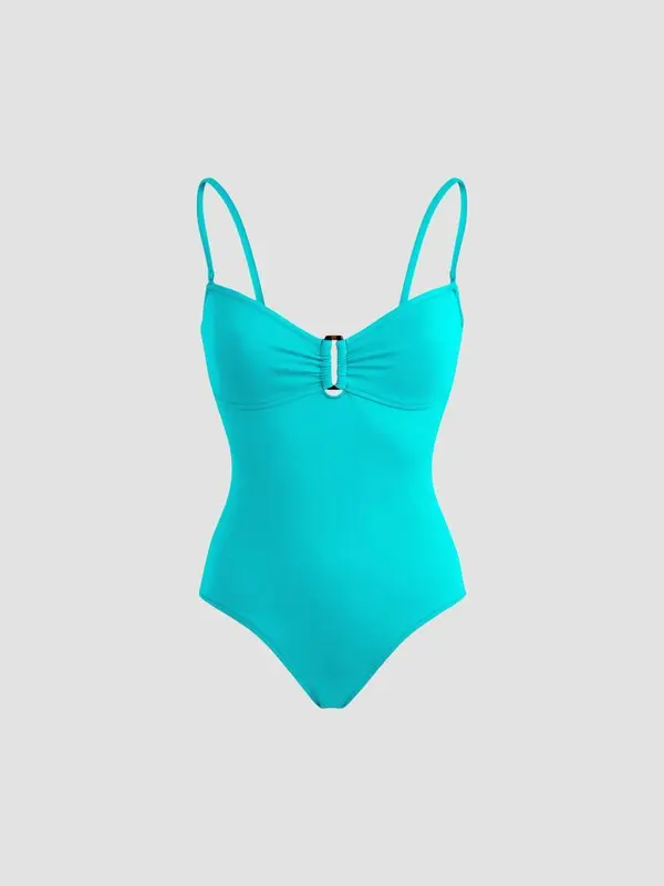 Vilebrequin Solid Sculpt One-piece Swimsuit - Vert Disco
