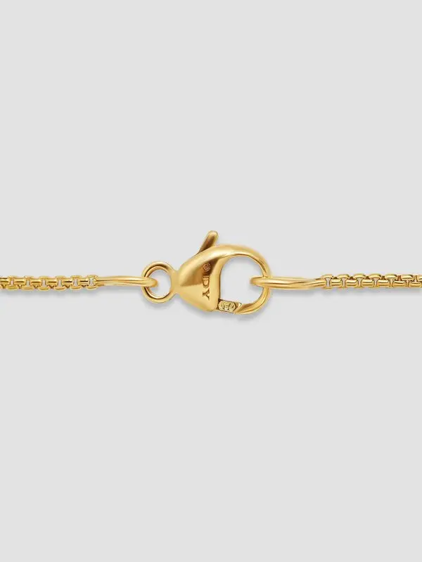 David Yurman Box Chain Necklace In 18k Yellow 1.25mm