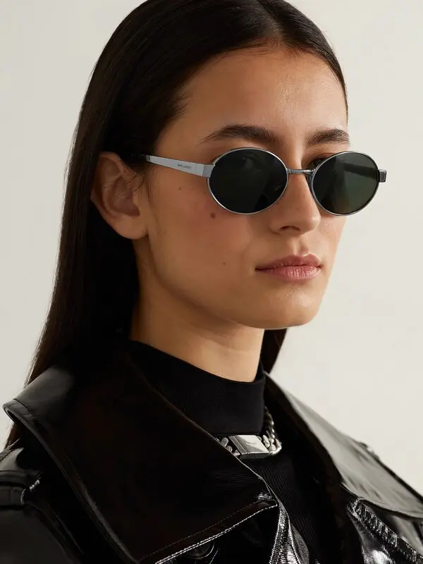 Saint Laurent - SAINT LAURENT Eyewear Oval-frame Sunglasses