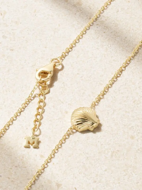Mateo Venus 14-karat Seashell Anklet