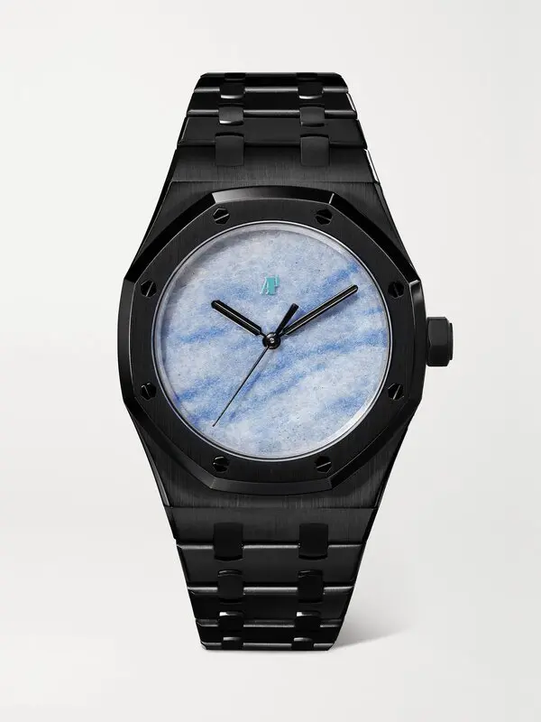 MAD Audemars Piguet Royal Oak Dlc-coated Stainless Steel Automatic Watch - Blue