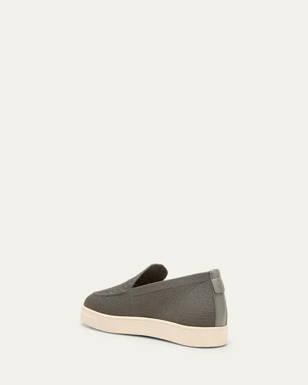 Giorgio Armani Divo Knit Slip-on Sneakers