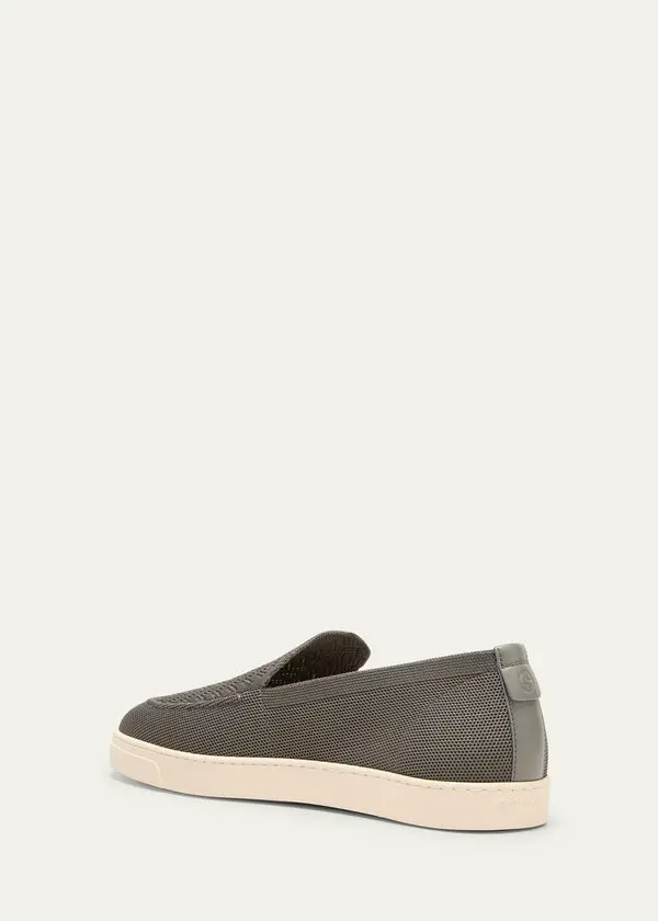 Giorgio Armani Divo Knit Slip-on Sneakers
