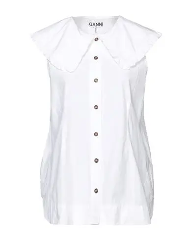 GANNI Organic Cotton Shirt - White