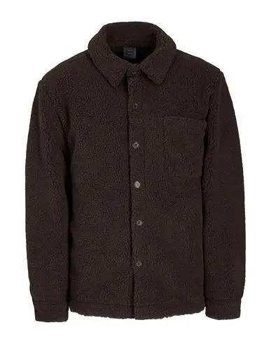8 BY YOOX Terry Fleece Shirt Jacket - Dark Brown