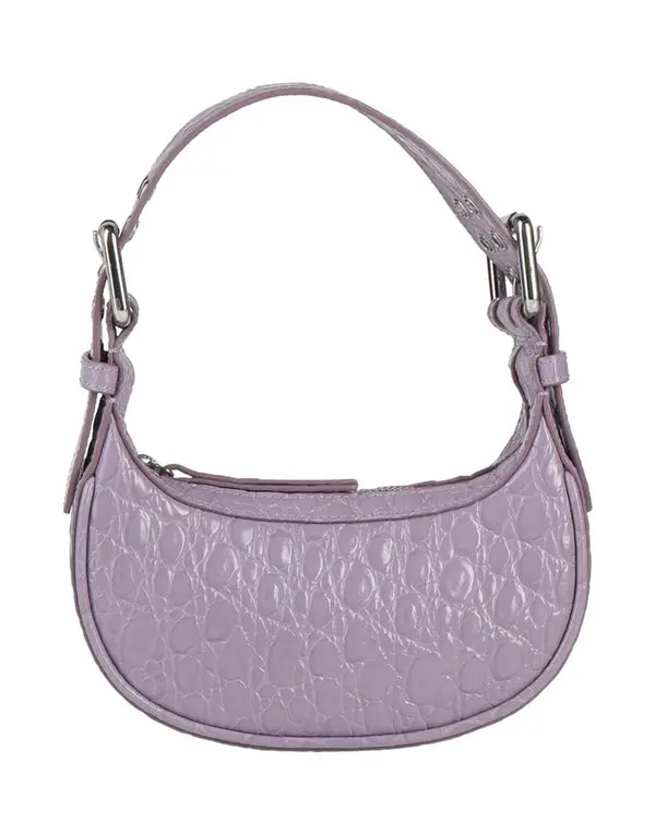 By Far Cowhide Croc Effect Hobo Bag
