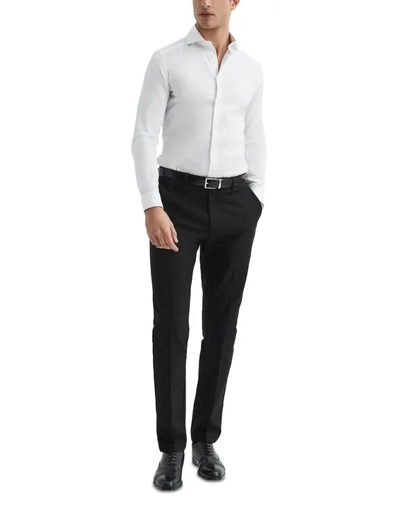 REISS Eastbury Cotton Stretch Slim Fit Chino Pants - Black