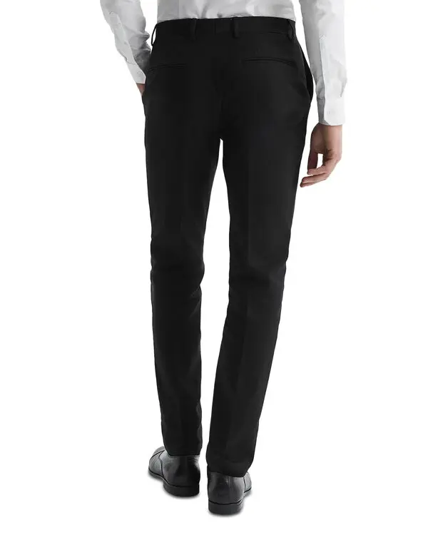 REISS Eastbury Cotton Stretch Slim Fit Chino Pants - Black