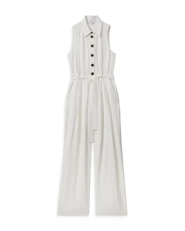 REISS Perla Collared Jumpsuit