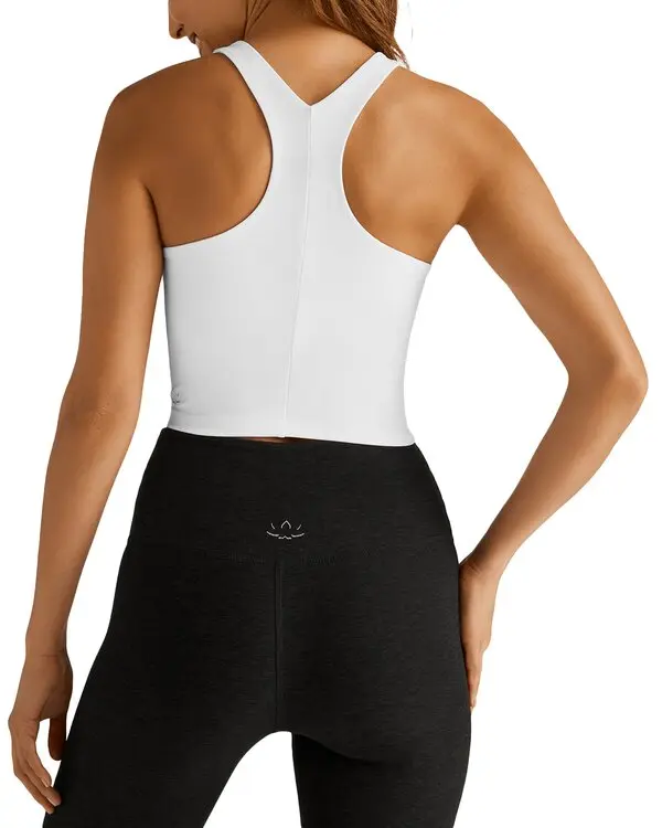Beyond Yoga Spacedye Refocus Cropped Tank Top - Cloud White