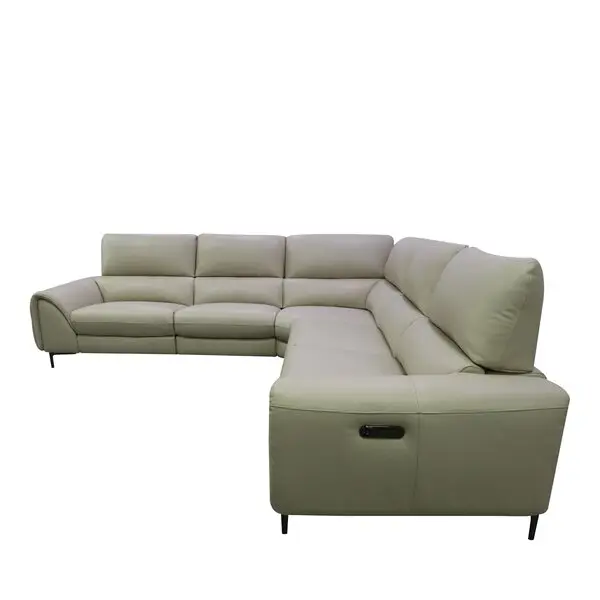 Bloomingdale'S Ginny 5 Piece Power Motion Sectional - Silver Gray