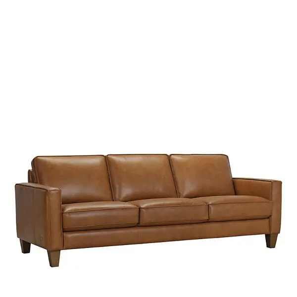 VIOLINO Bloomingdale's Hesh Leather Sofa - Dorn Caramel