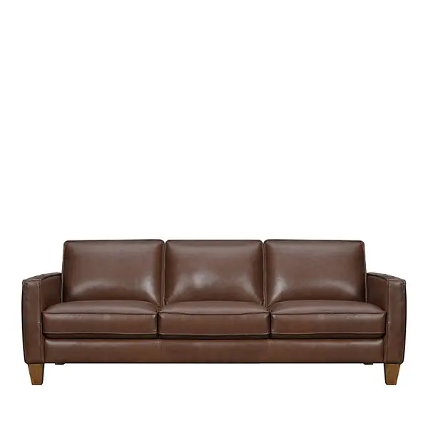 VIOLINO Bloomingdale's Hesh Leather Sofa - Old World Walnut