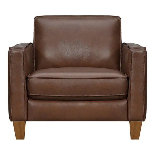 VIOLINO Bloomingdale's Hesh Leather Chair Exclusive - Old World Walnut