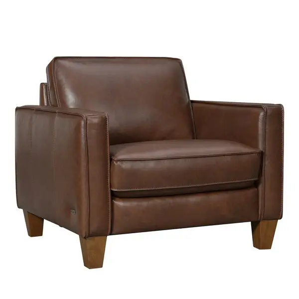 VIOLINO Bloomingdale's Hesh Leather Chair Exclusive - Old World Walnut