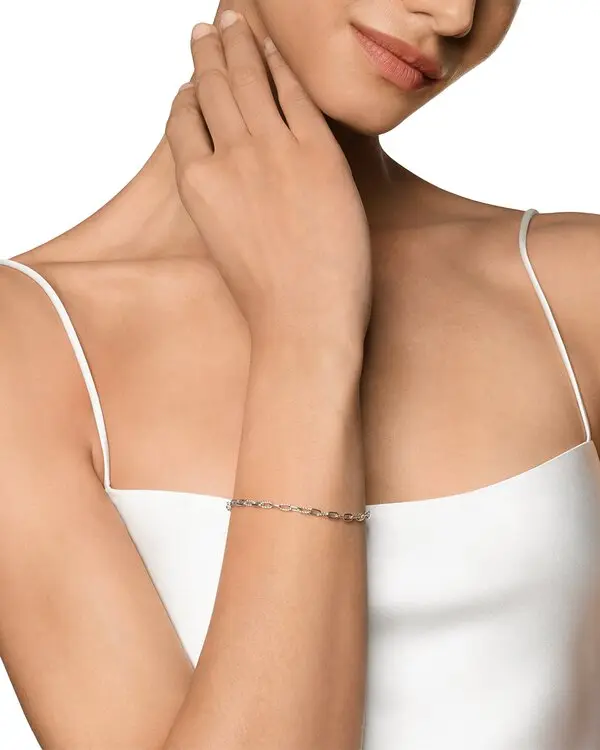 David Yurman Dy Madison Chain Bracelet In Sterling Silver, 3mm - White