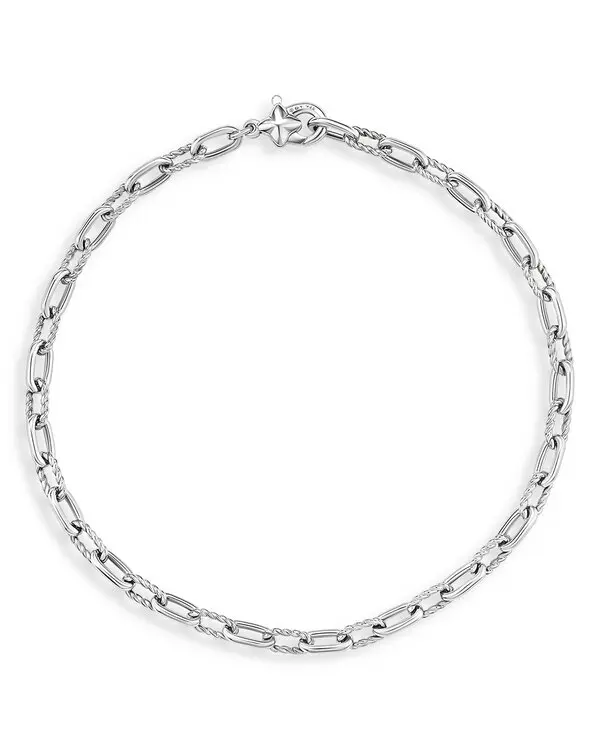 David Yurman Dy Madison Chain Bracelet In Sterling Silver, 3mm - White