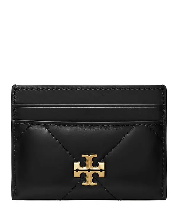 Tory Burch Kira Diamond Quilt Card Case - Black