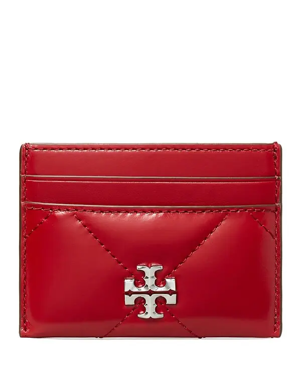 Tory Burch Kira Diamond Quilt Card Case - Red
