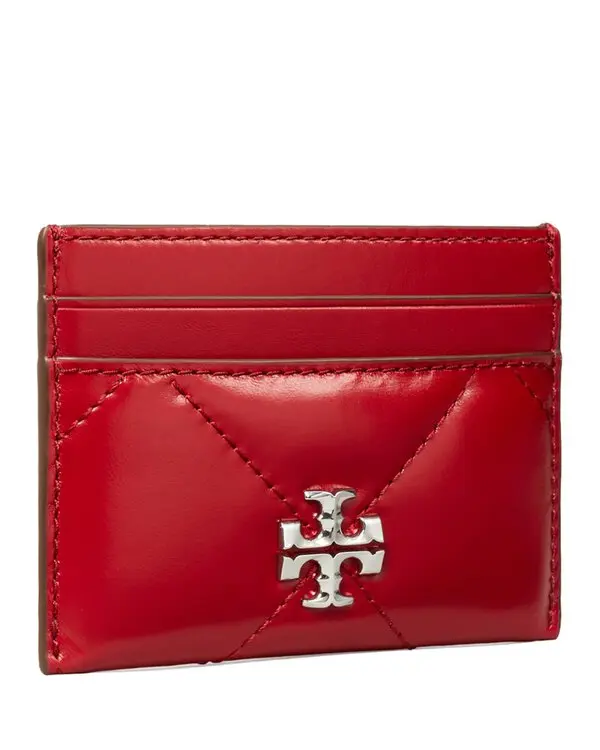 Tory Burch Kira Diamond Quilt Card Case - Red