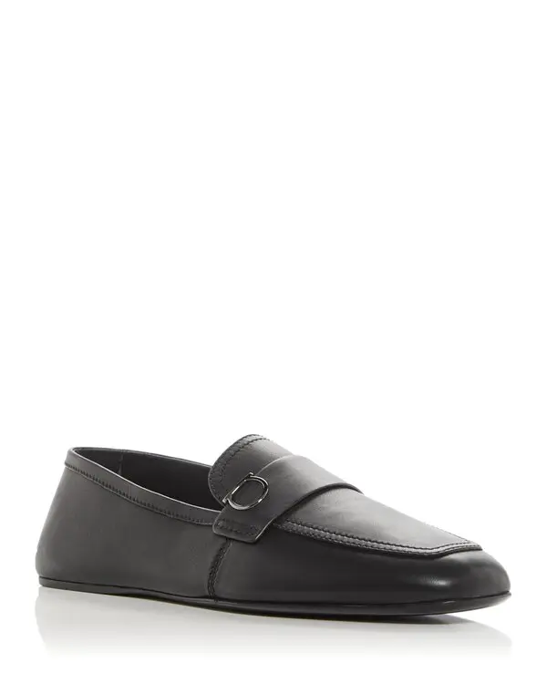 Ferragamo Apron Toe Loafers In Nero - 50% Off | Editorialist display picture 3