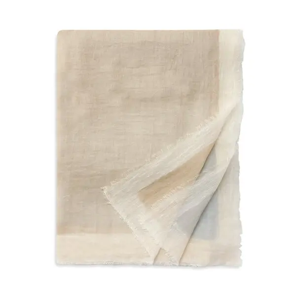 SFERRA Pitura Color Block Throw - Sky/grey