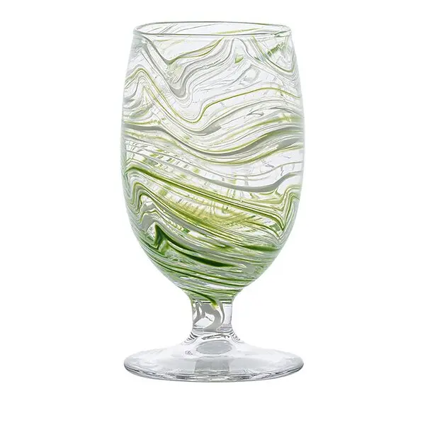 JULISKA Puro Marbled Goblet - Green