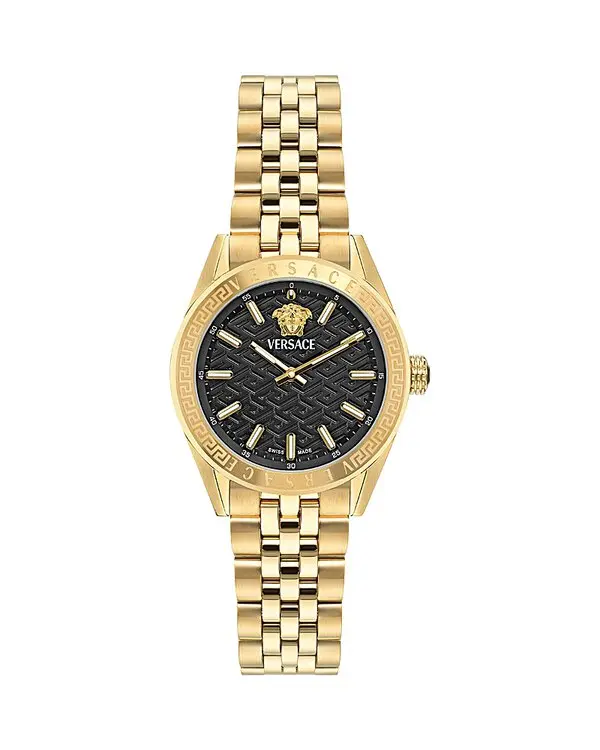 Versace V Code 36mm Watch - Gold