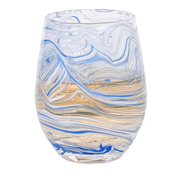 JULISKA Puro Marbled Stemless Wine Glass