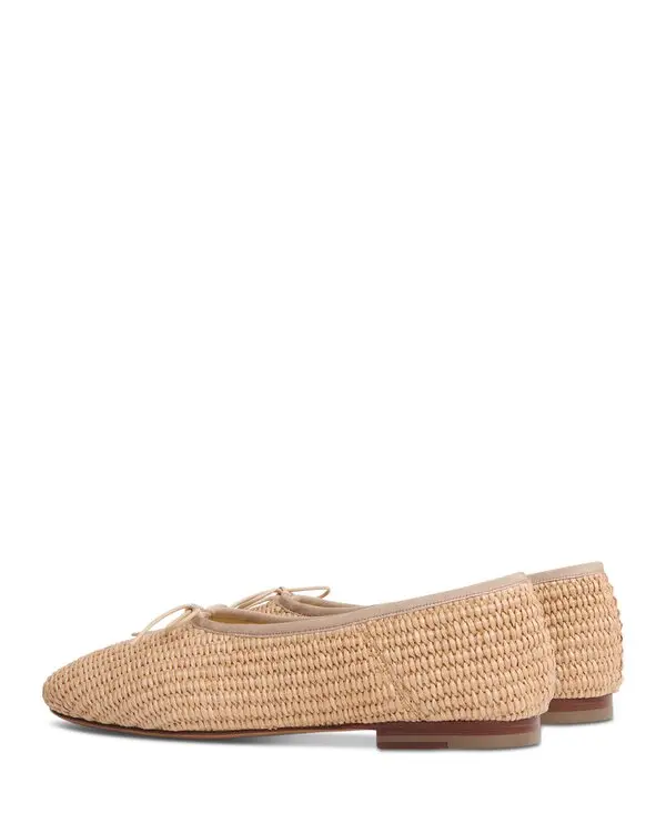 MANSUR GAVRIEL Dream Raffia Ballerinas - Natural