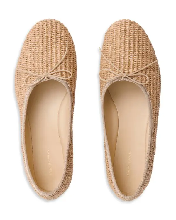 MANSUR GAVRIEL Dream Raffia Ballerinas - Natural