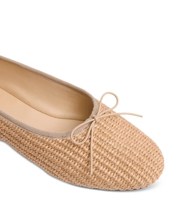 MANSUR GAVRIEL Dream Raffia Ballerinas - Natural