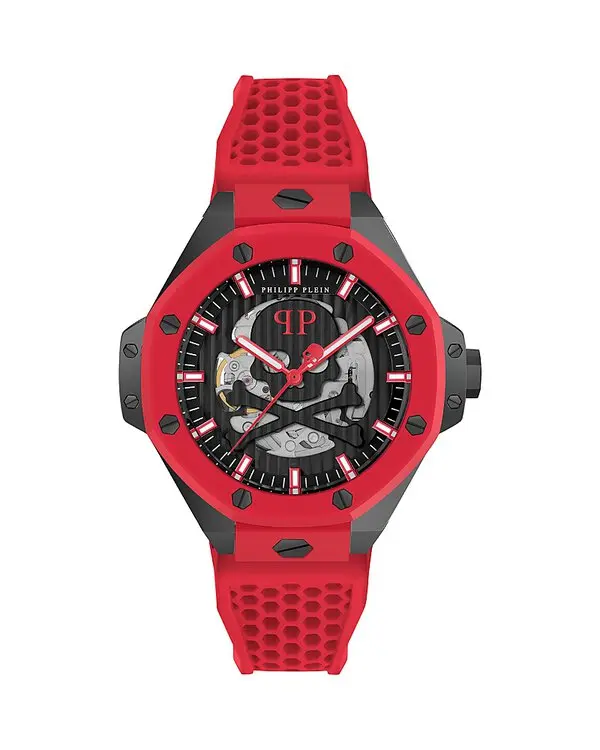 Philipp Plein Plein $keleton Royal Watch, 46mm - Black/red