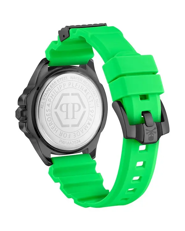 Philipp Plein The $kull 44mm Watch - Black/green