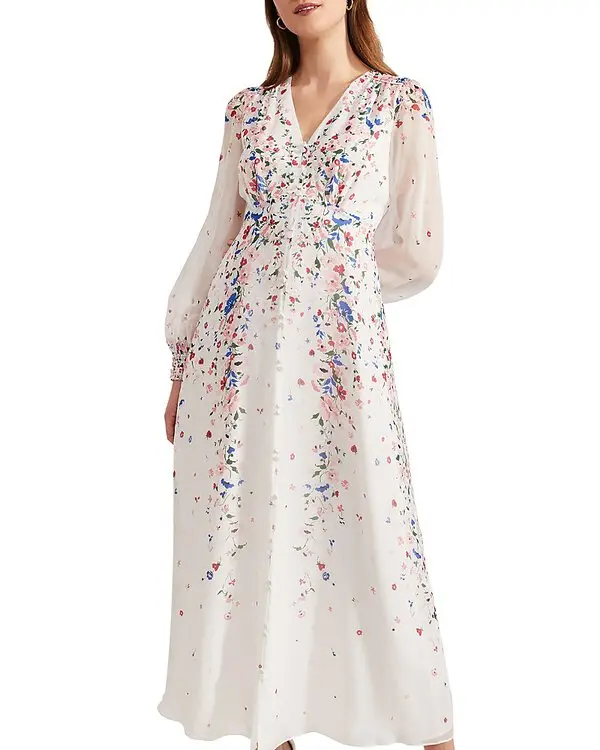HOBBS LONDON Asher Silk Maxi Dress