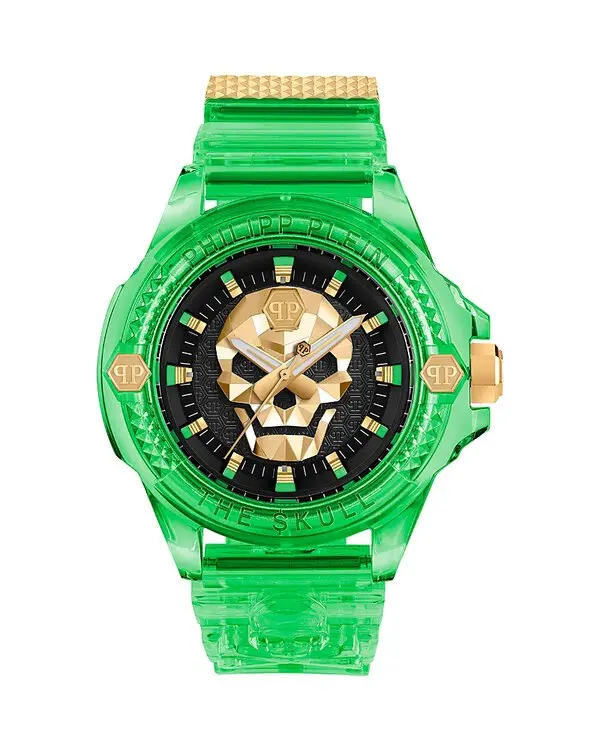 Philipp Plein The $kull Scuba Duba Edition Watch, 44mm - Black/green