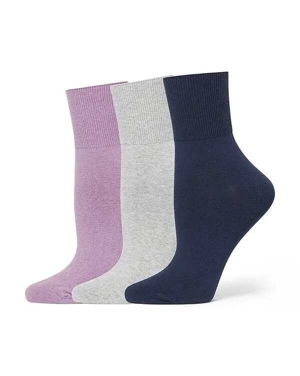 Hue Bobby Socks Pack Of 3 - Orchid