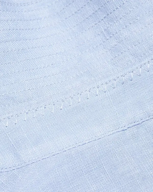 Orlebar Brown Maitan Ii Short Sleeve Button Front Shirt - Soft Blue