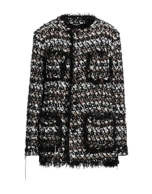 Dolce & Gabbana Tweed Single-breasted Coat