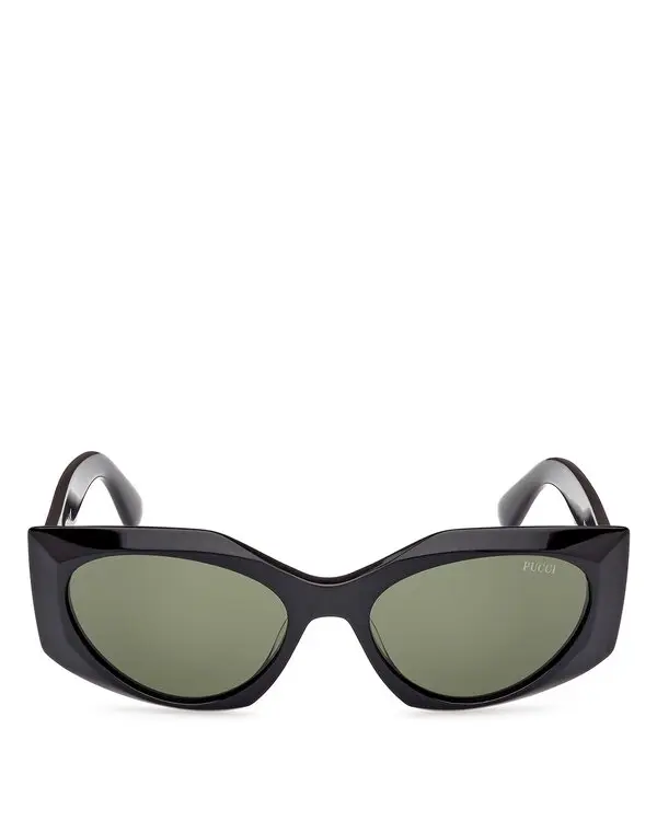 Emilio Pucci Geometric Sunglasses, 55mm