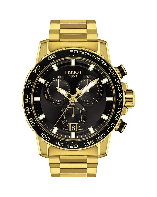 TISSOT Supersport Chronograph 46mm - Black/gold