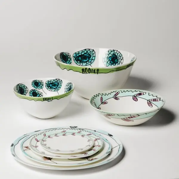SERAX Marni Anemone Vaniglia Medium Serving Bowl
