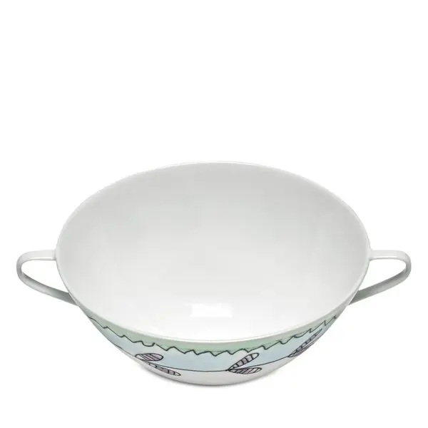 SERAX Marni Blossom Milk Soup Bowl With Handles