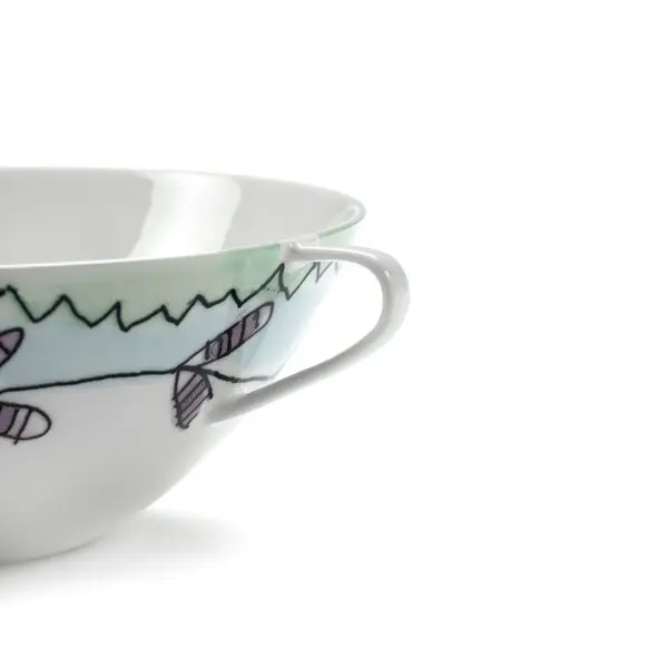 SERAX Marni Blossom Milk Soup Bowl With Handles