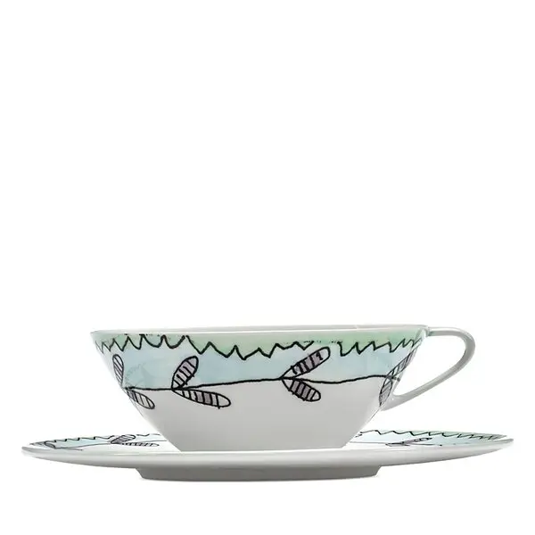 SERAX Marni Blossom Milk Tea/coffee Cup & Saucer - Multi