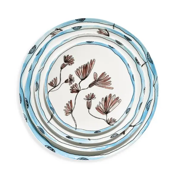 SERAX Marni Camelia Aubergine Accent Plate