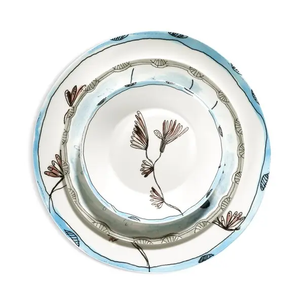 SERAX Marni Camelia Aubergine Dinner Plate